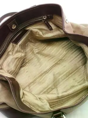 Prada Logo Jacquard Tote Bag