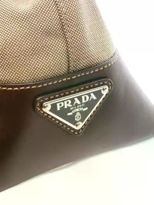Prada Logo Jacquard Tote Bag