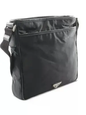 Prada Saffiano Leather Shoulder Bag - Black