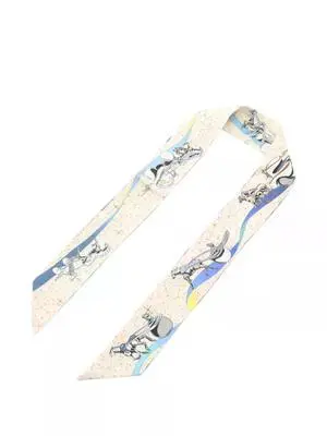 Hermès 2010s Space Derby Twilly Scarf