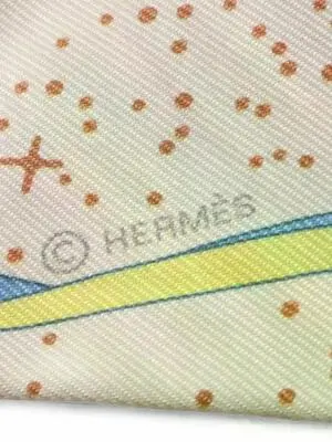 Hermès 2010s Space Derby Twilly Scarf