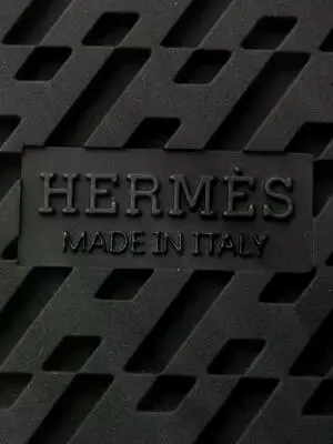 Hermès Leather Cut-out Detail Touch-strap Flat Sandals