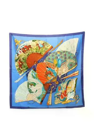 Hermès 2010s Brise De Charme Silk Scarf - Blue