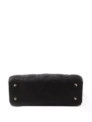Dior Lady Cannage Tote Bag - Black