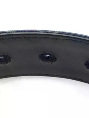 Dior Tears Oblique Motif Embroidered Canvas Belt