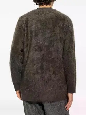 LISA YANG Devean Brushed Cashmere Cardigan - Brown