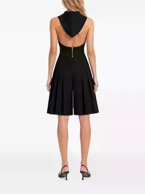 HAMZA Kimi Knife-pleat Wide-leg Shorts