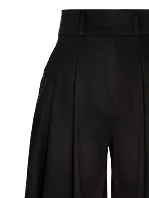 HAMZA Kimi Knife-pleat Wide-leg Shorts