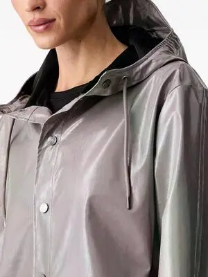 Rains Hooded Gloss-effect Raincoat