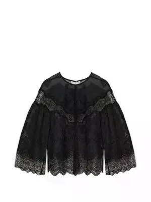 Munthe Valiance Lace-panelled Embroidered Blouse