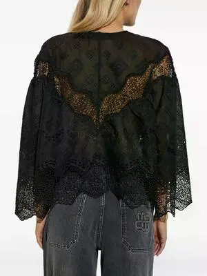 Munthe Valiance Lace-panelled Embroidered Blouse