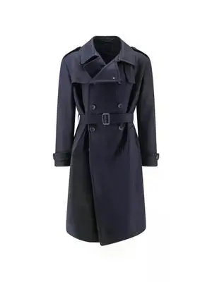 Tagliatore Double-breasted Belted Trench Coat