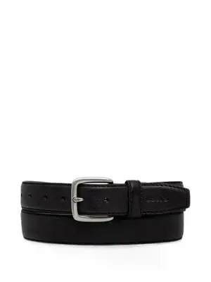 LEVI'S Embossed Logo Leather Belt - Black