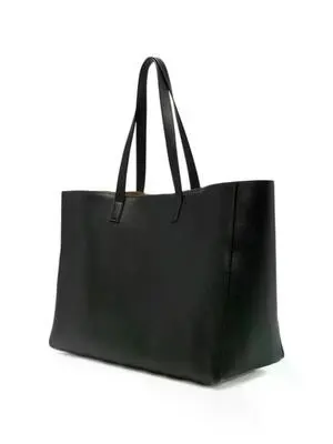 Saint Laurent Logo-stamp Leather Tote Bag