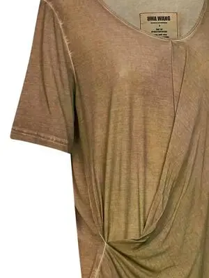 UMA WANG Asymmetric Draped T-shirt