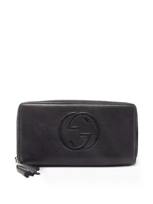 Gucci 2000s Soho Interlocking G Wallet - Black