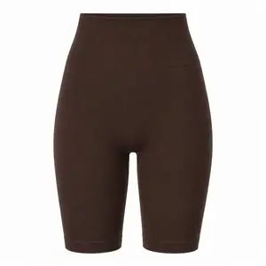 HEART AND SOUL High-waisted Seamless Biker Shorts - Brown