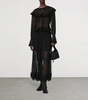 ALLSAINTS Mesh Trixie Blouse