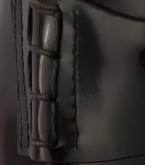 Prada Brushed Leather Triangle Loafers