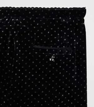 Bonpoint Velvet Glitter Dot Leggings