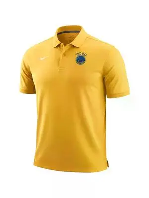 Nike Golden State Warriors Polo Shirt - Yellow