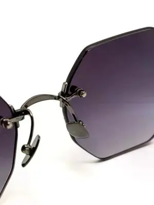 Yohji Yamamoto Octagonal Rimless Sunglasses