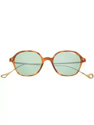 EYEPETIZER Tortoiseshell-effect Round Frame Sunglasses - Brown