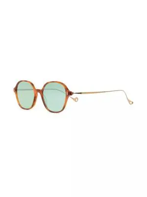 EYEPETIZER Tortoiseshell-effect Round Frame Sunglasses