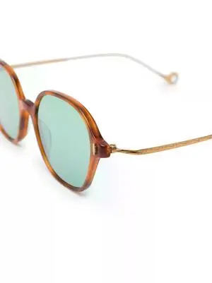 EYEPETIZER Tortoiseshell-effect Round Frame Sunglasses
