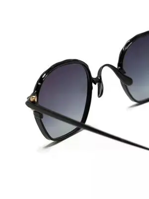 Yohji Yamamoto Geometric Frame Sunglasses