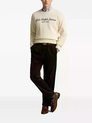 Polo Ralph Lauren Crew Neck Sweater With Embroidered Logo