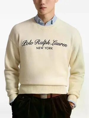 Polo Ralph Lauren Crew Neck Sweater With Embroidered Logo