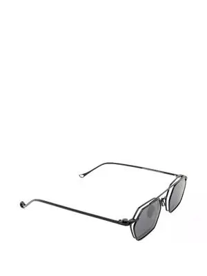 EYEPETIZER Copper + Clip-on Geometric-frame Glasses
