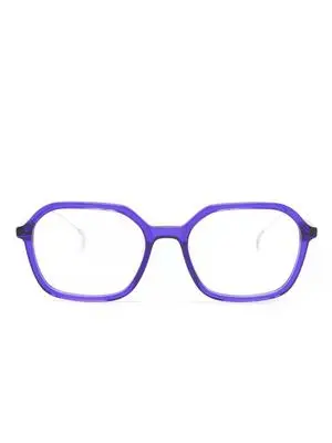 EYEPETIZER Aida Square-frame Glasses - Blue