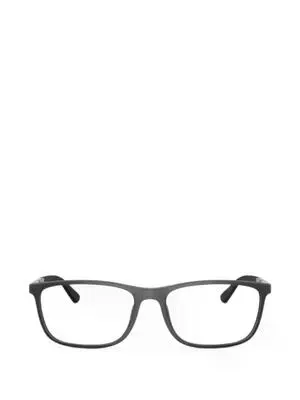 Emporio Armani Rectangle-frame Glasses - Black