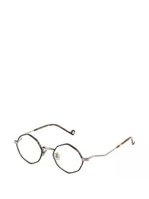 EYEPETIZER Sierra Geometric-frame Glasses - Brown