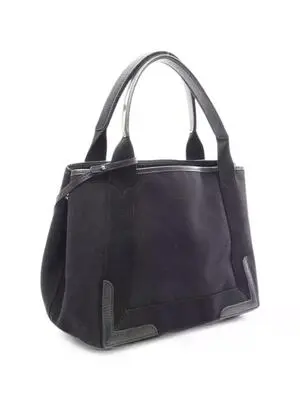 Balenciaga 2000s Navy Cabas Tote Bag - Black