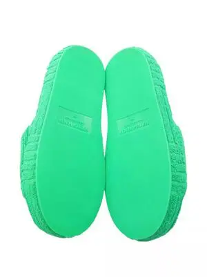 Bottega Veneta Terry Cloth Intrecciato Effect Slippers