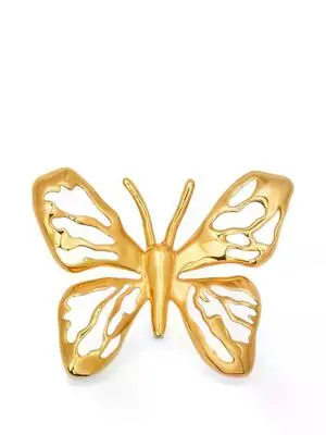 Oscar De La Renta Butterfly Brooch - Gold