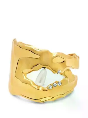 Oscar De La Renta Hammered Cuff Bracelet - Gold