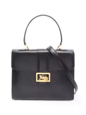 Celine 2010s Carriage Horse-clasp Handbag - Black