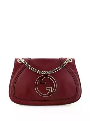 Gucci Blondie Nm Chain Crossbody Bag Leather Small Shoulder Bag - Red