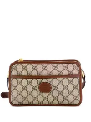 Gucci Gg Coated Canvas Mini Camera Bag - Brown