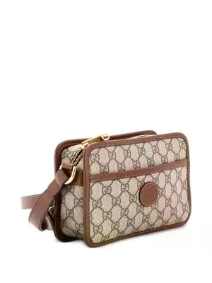 Gucci Gg Coated Canvas Mini Camera Crossbody Bag