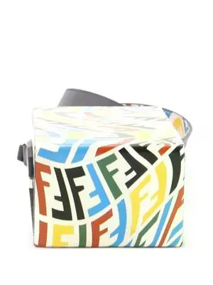 Fendi Vertical Box Vertigo Zucca Leather Crossbody Bag