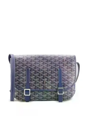 Goyard Belvedere Messenger Bag Coated Canvas Mm - Blue