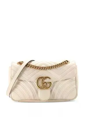 Gucci Gg Marmont Matelassé Leather Small Crossbody Bag - Neutrals