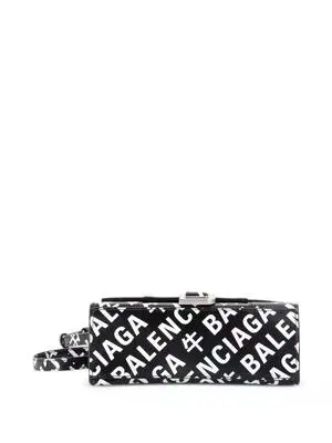 Balenciaga Hourglass Top Handle Bag Printed Leather Xs Satchel