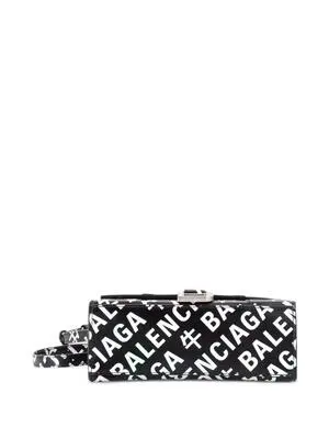 Balenciaga Hourglass Top Handle Bag Printed Leather Xs Satchel
