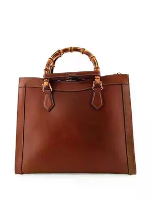 Gucci Diana Nm Logo Bamboo Handle Tote
